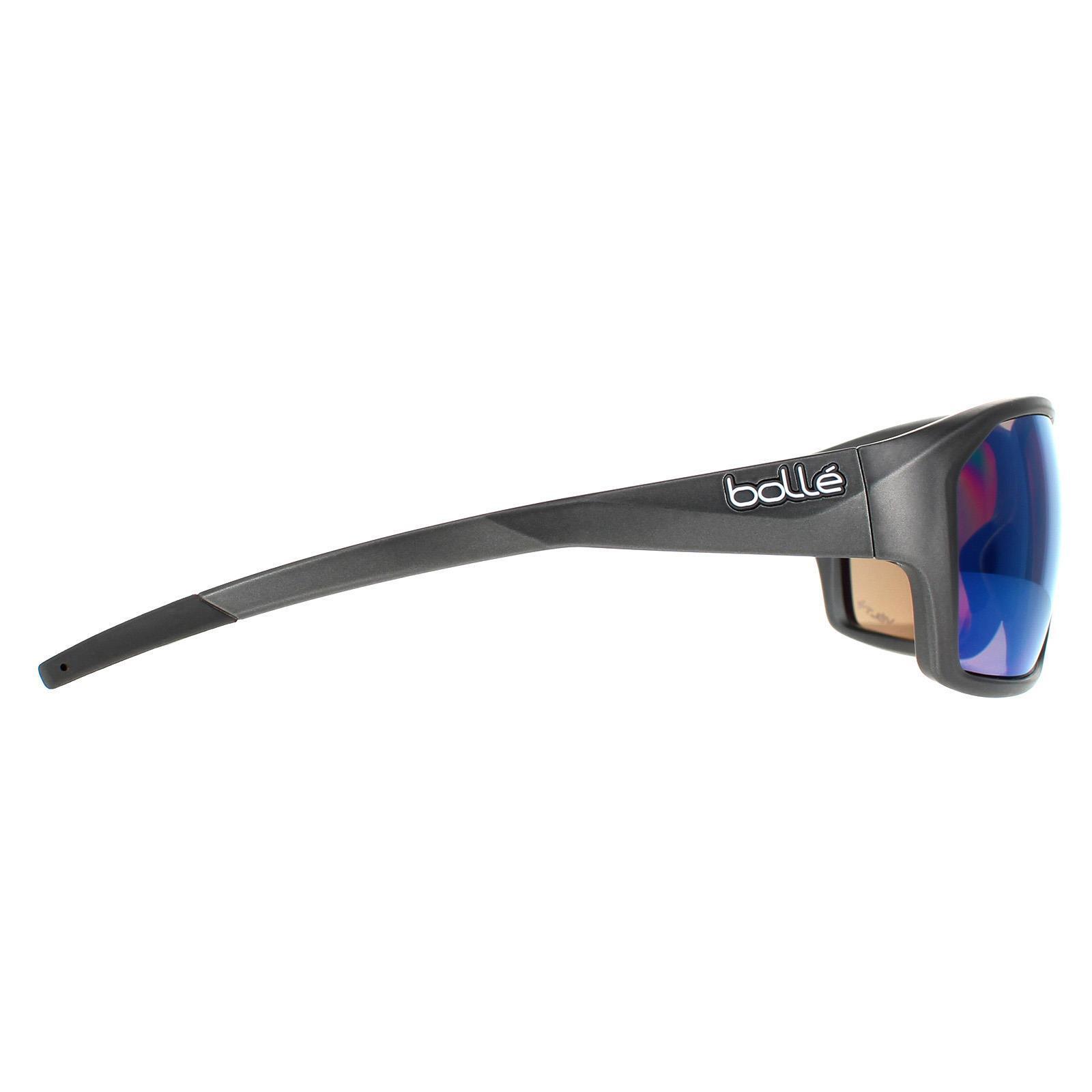 Bolle Wrap Unisex Matte Titanium Volt+ Offshore Polarized Sunglasses ...