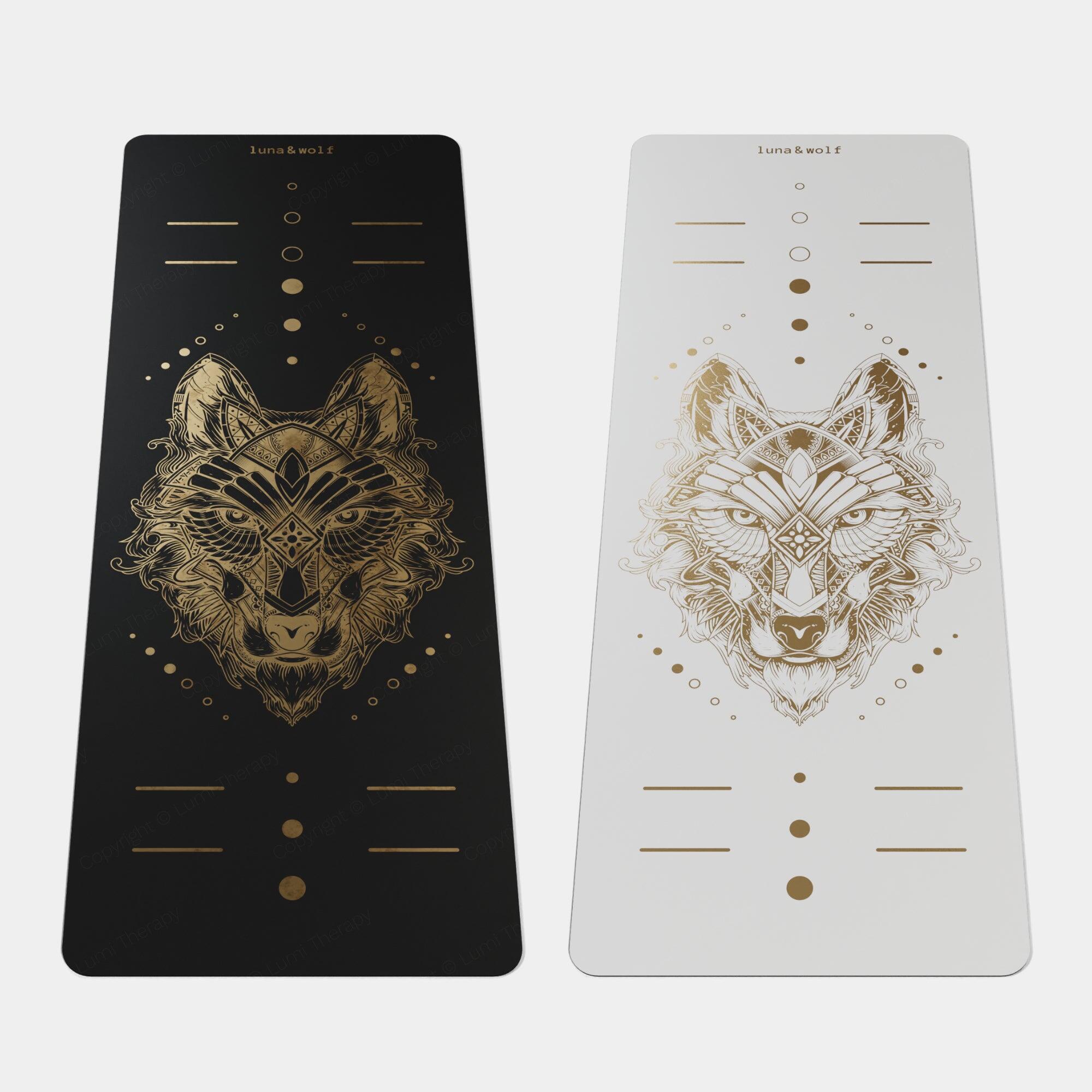 Eco Wolf Yoga Mat - Gold Edition LUMI | Decathlon