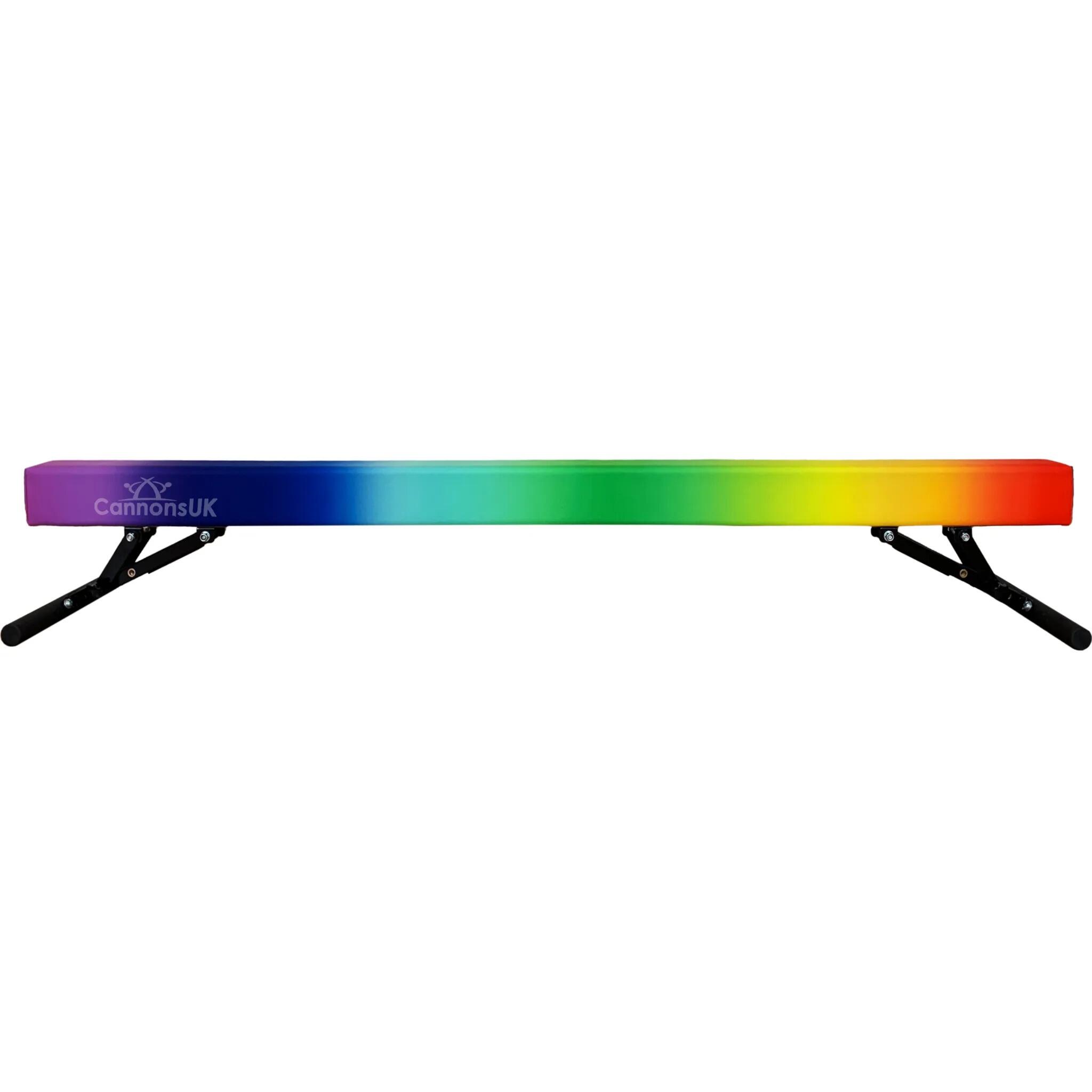 Rainbow Solid 8ft Gymnastics Beam with folding adjustable legs Cannons ...