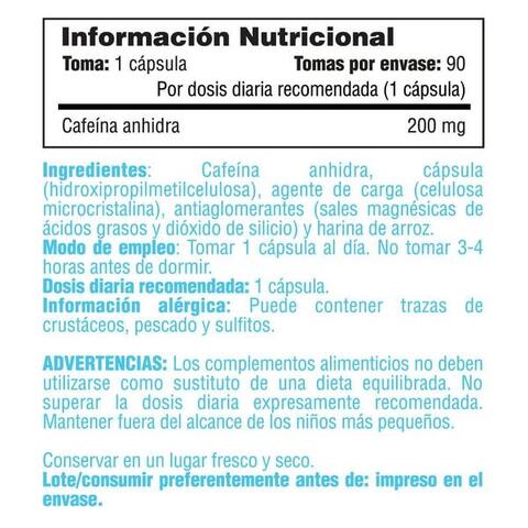 Caféine 200 mg - 100 capsules de Smart Supplements SMART SUPPLEMENTS ...