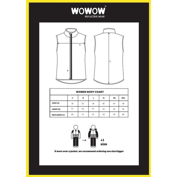 Reflektierende Weste Damen Größe L - Amy Full Reflective WOWOW - DECATHLON