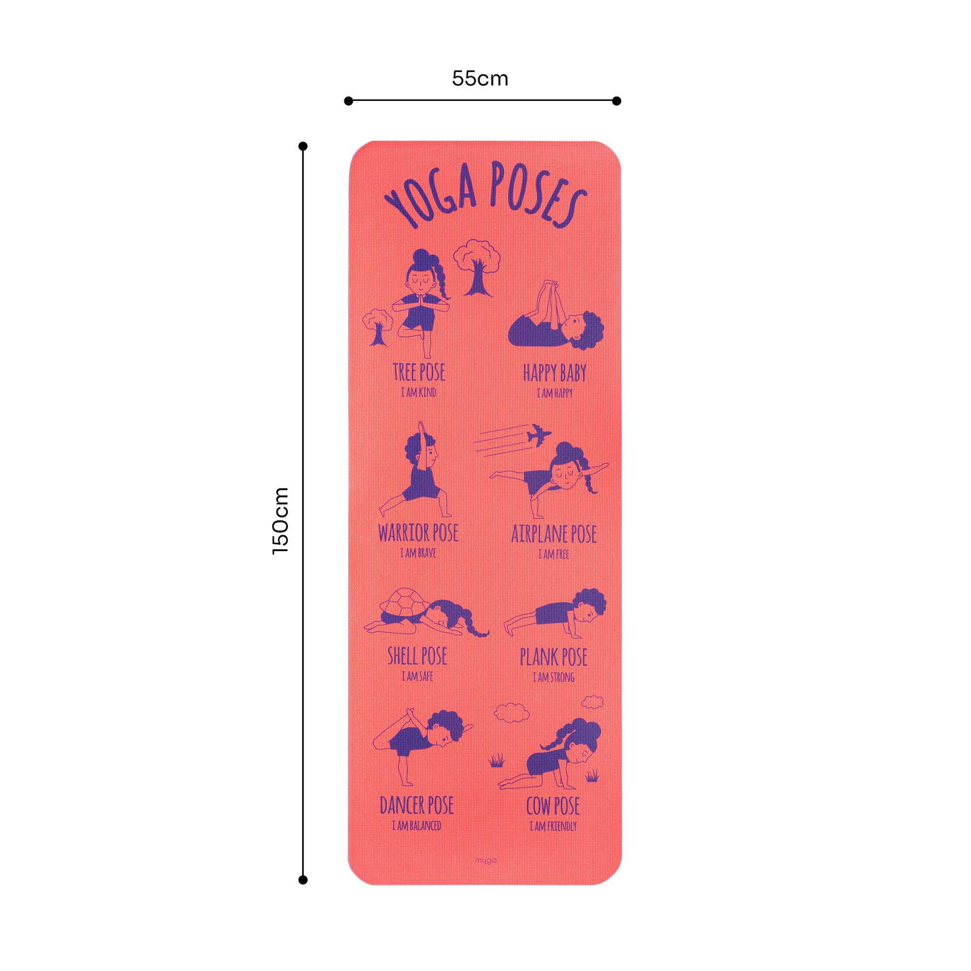 Myga Pose Silk Print Mat | Decathlon
