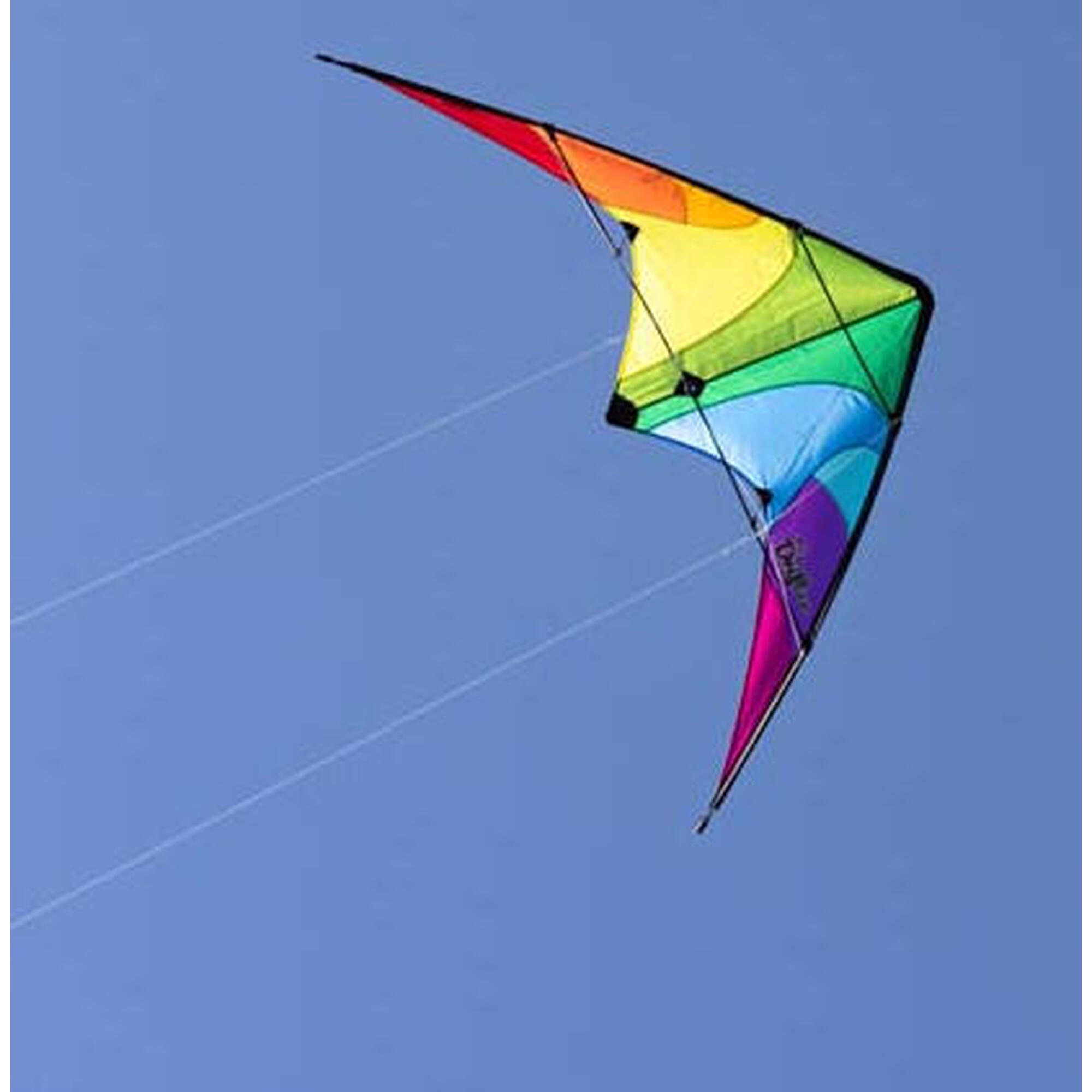 Stunt Kite HQ Drifter Rainbow 102167 Rainbow 80 x 160 cm HQ - Decathlon