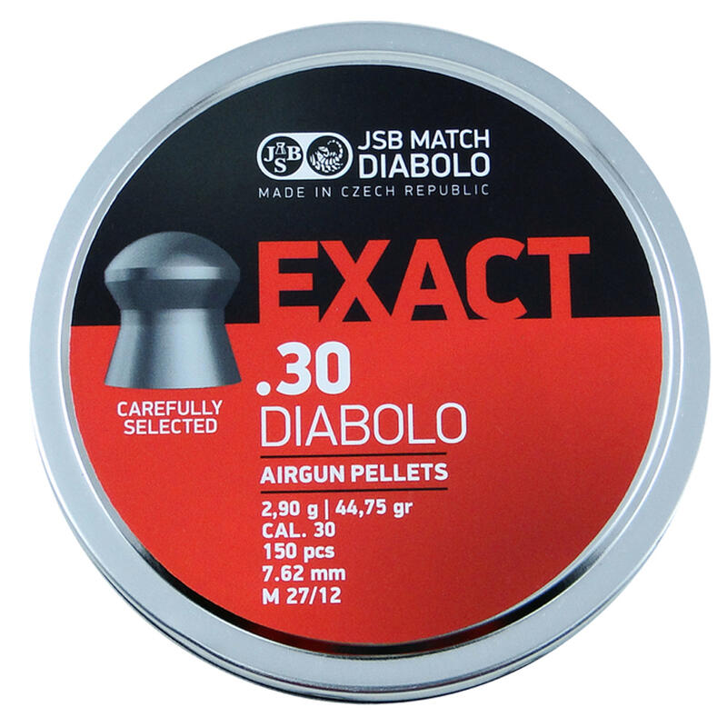 Śrut do wiatrówek Exact 2,9 grama kal. 7,62 mm 150 sztuk JSB | Decathlon