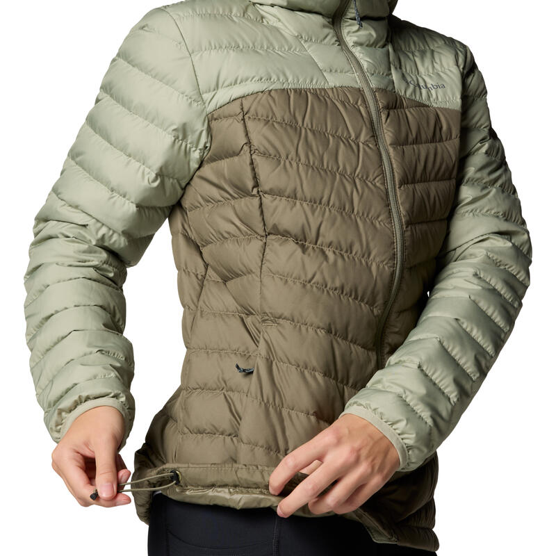 Női dzseki, Westridge Hooded Down Jacket, z ld COLUMBIA - Decathlon