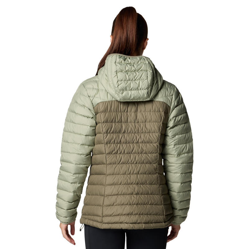 Női dzseki, Westridge Hooded Down Jacket, z ld COLUMBIA - Decathlon