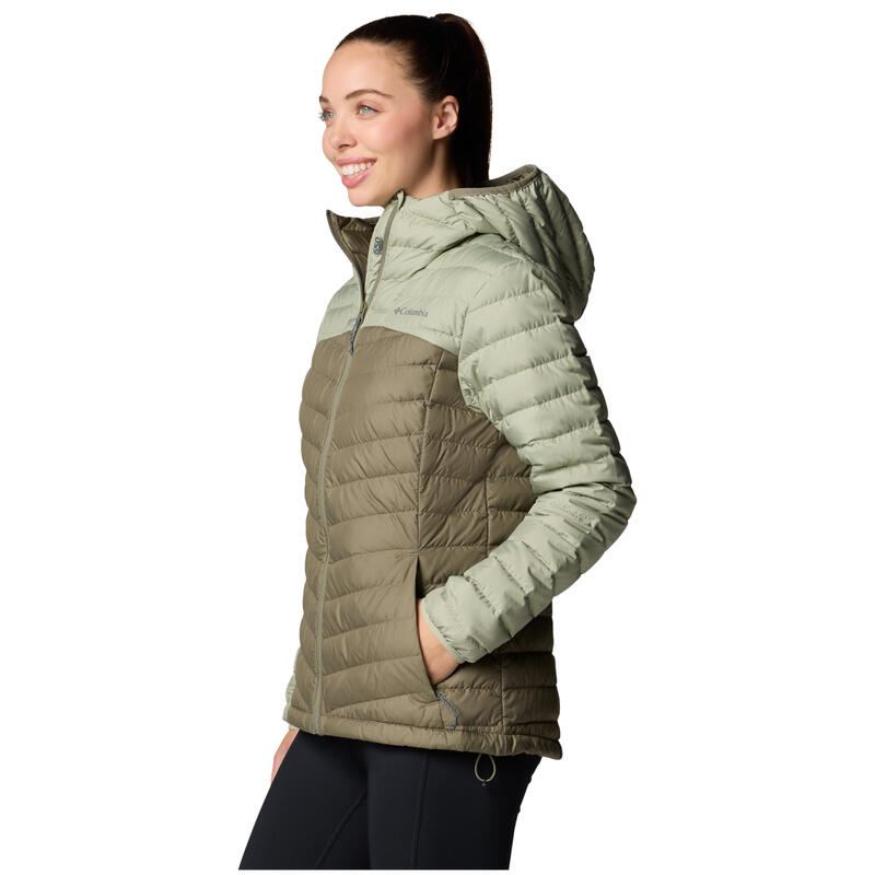 Női dzseki, Westridge Hooded Down Jacket, z ld COLUMBIA - Decathlon