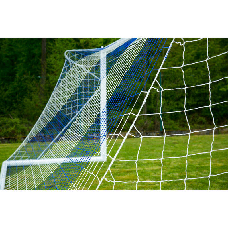 Filet de football à 11 3mm - Blanc et bleu - 7,32 x 2,44 x 2 x 2 m ...