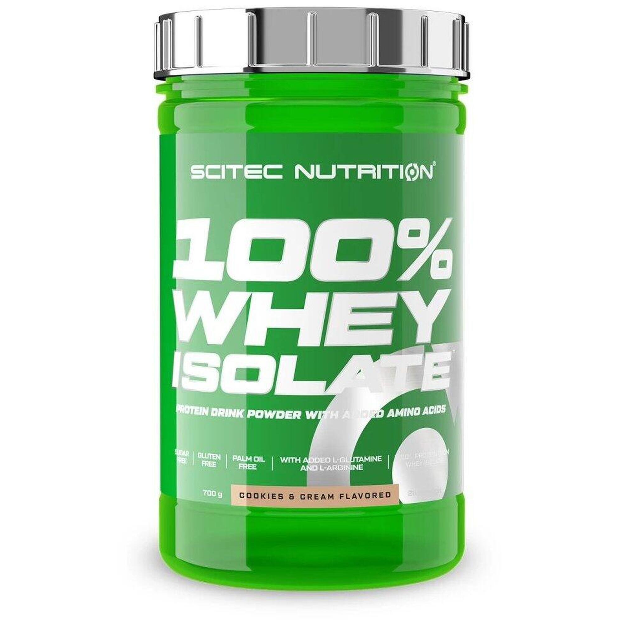 100% Whey Isolate - 700g Vanille Fruits Rouge de Scitec Nutrition ...