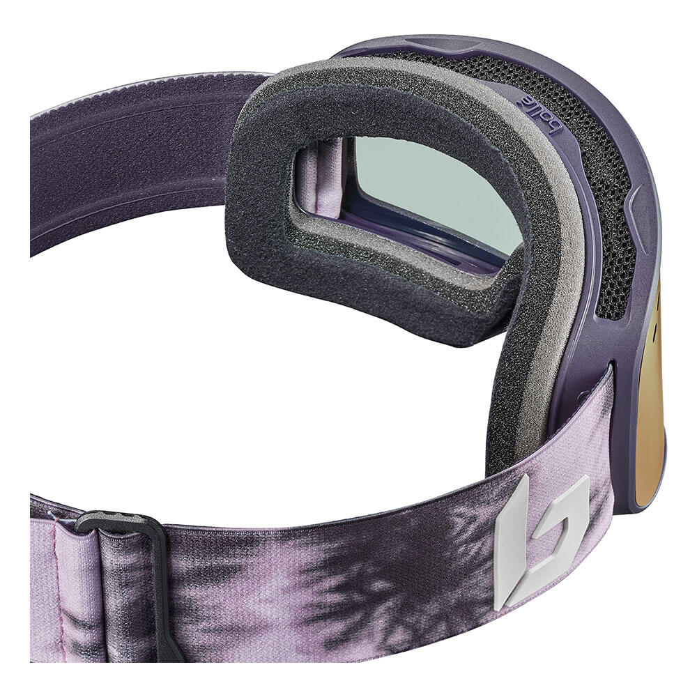 Maschera da sci NEVADA SMALL Plum Tie & Dye Matte - Phantom Fire Red ...