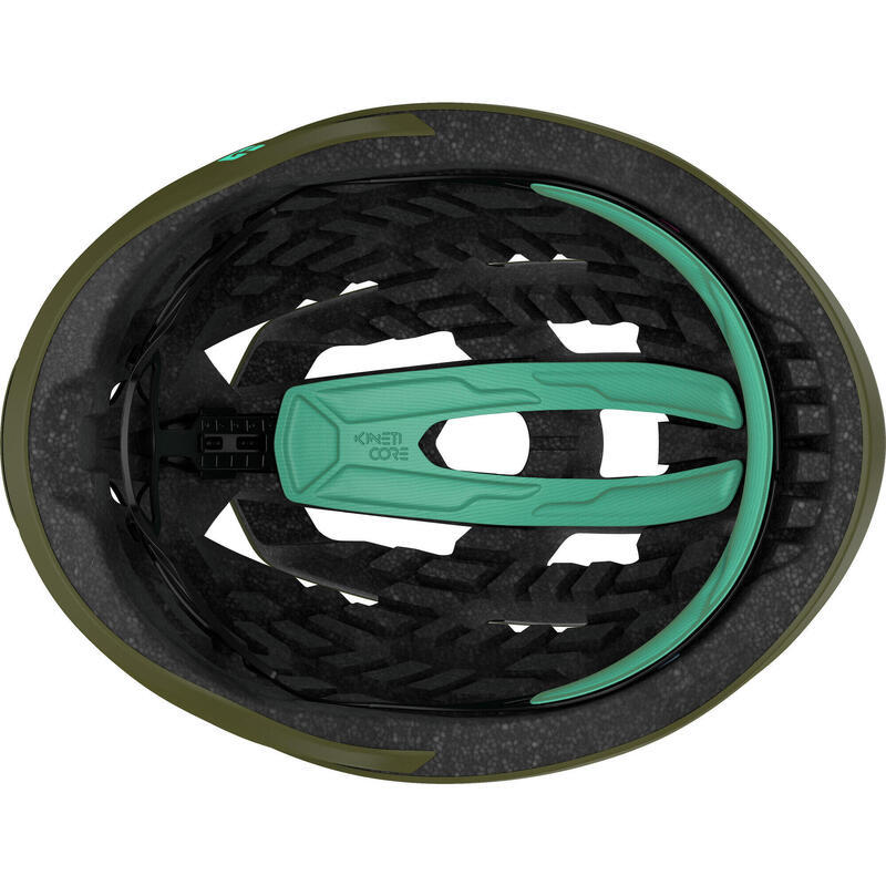 Casco da bici Z1 KinetiCore, verde pino opaco LAZER - Decathlon