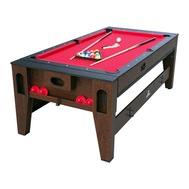 Reverso Stol bilardowy i hokejowy 6ft brazowy | Akcesoria w zestawie COUGAR | Decathlon