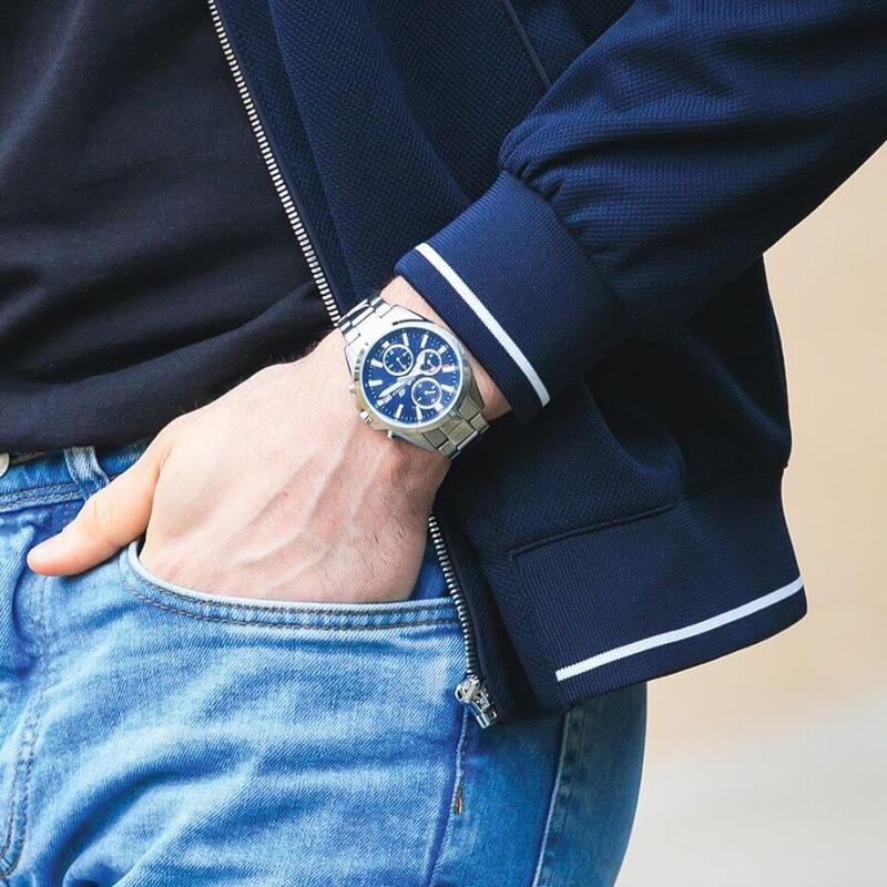 CASIO - Ceas barbatesc Casio EFV-560D-2AVUEF, Quartz, 45mm, 10ATM ...