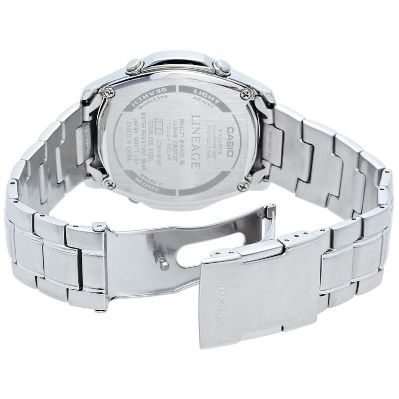 CASIO - Ceas barbatesc Casio LCW-M100TSE-1A2ER Wave Ceptor 40mm, 10ATM ...