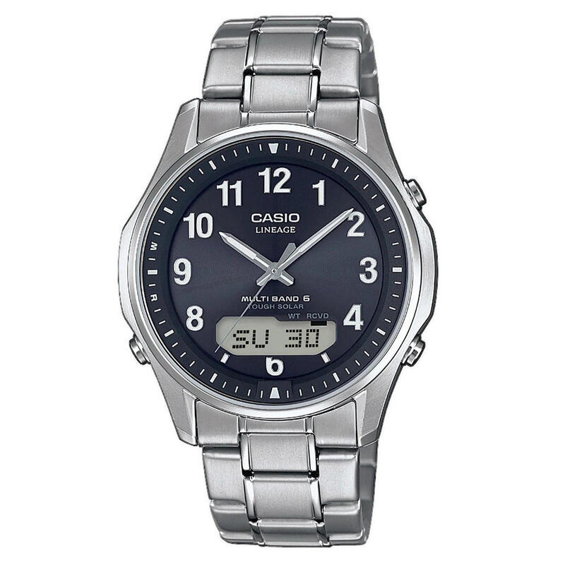 CASIO - Ceas barbatesc Casio LCW-M100TSE-1A2ER Wave Ceptor 40mm, 10ATM ...