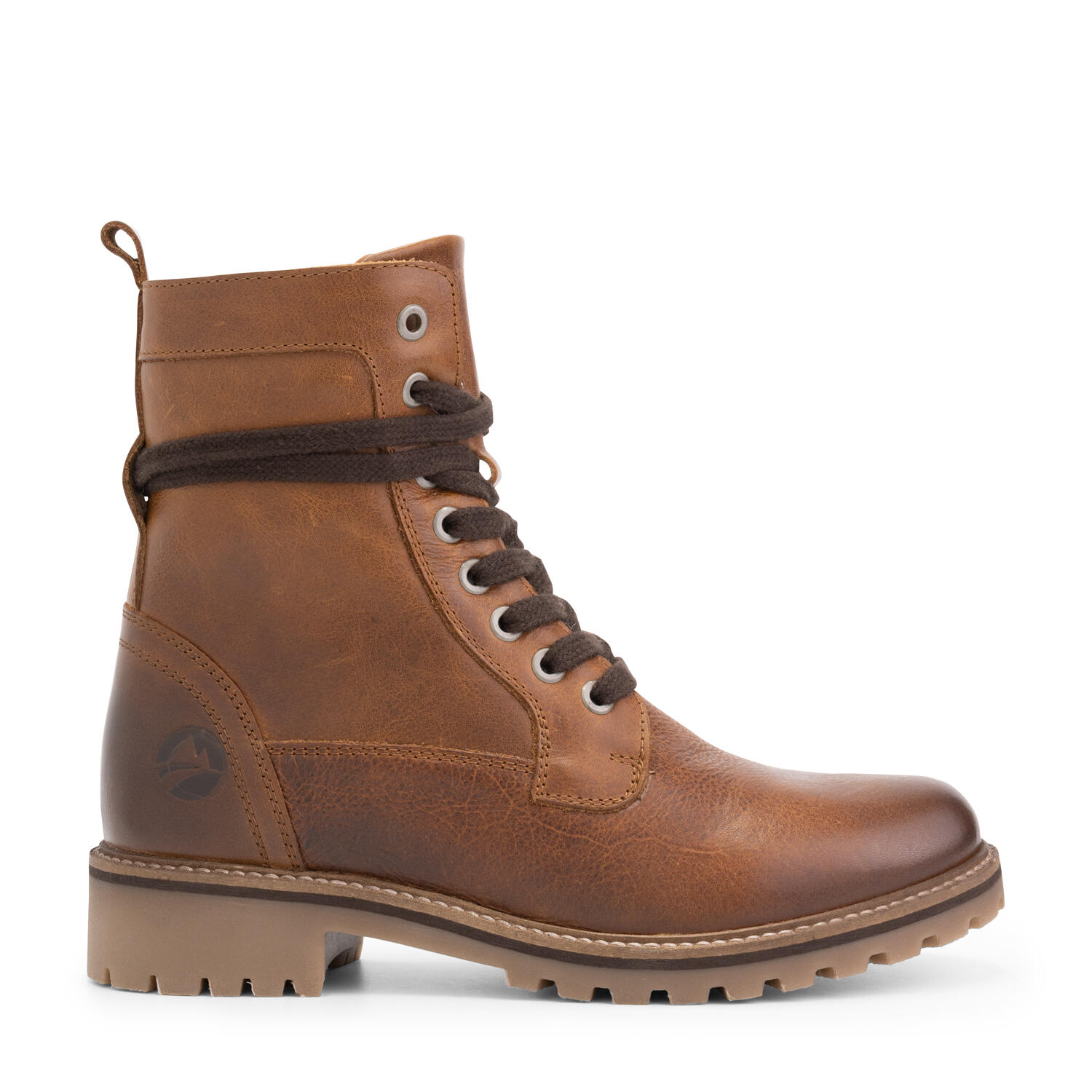 Travelin' Kvinlog Lady Cognac Lace-up boot casual TRAVELIN' | Decathlon