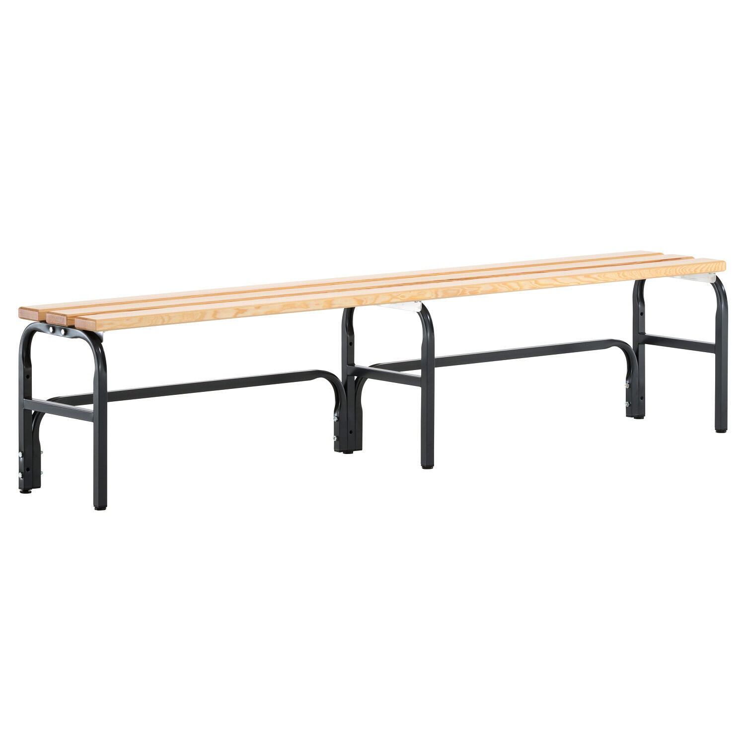 Changing Room Bench for Dry Areas without Backrest Anthracite (RAL 7016 ...