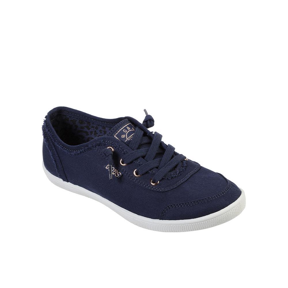 Womens Sports Canvas Slip On Trainers Slip On 33492/nvy SKECHERS ...