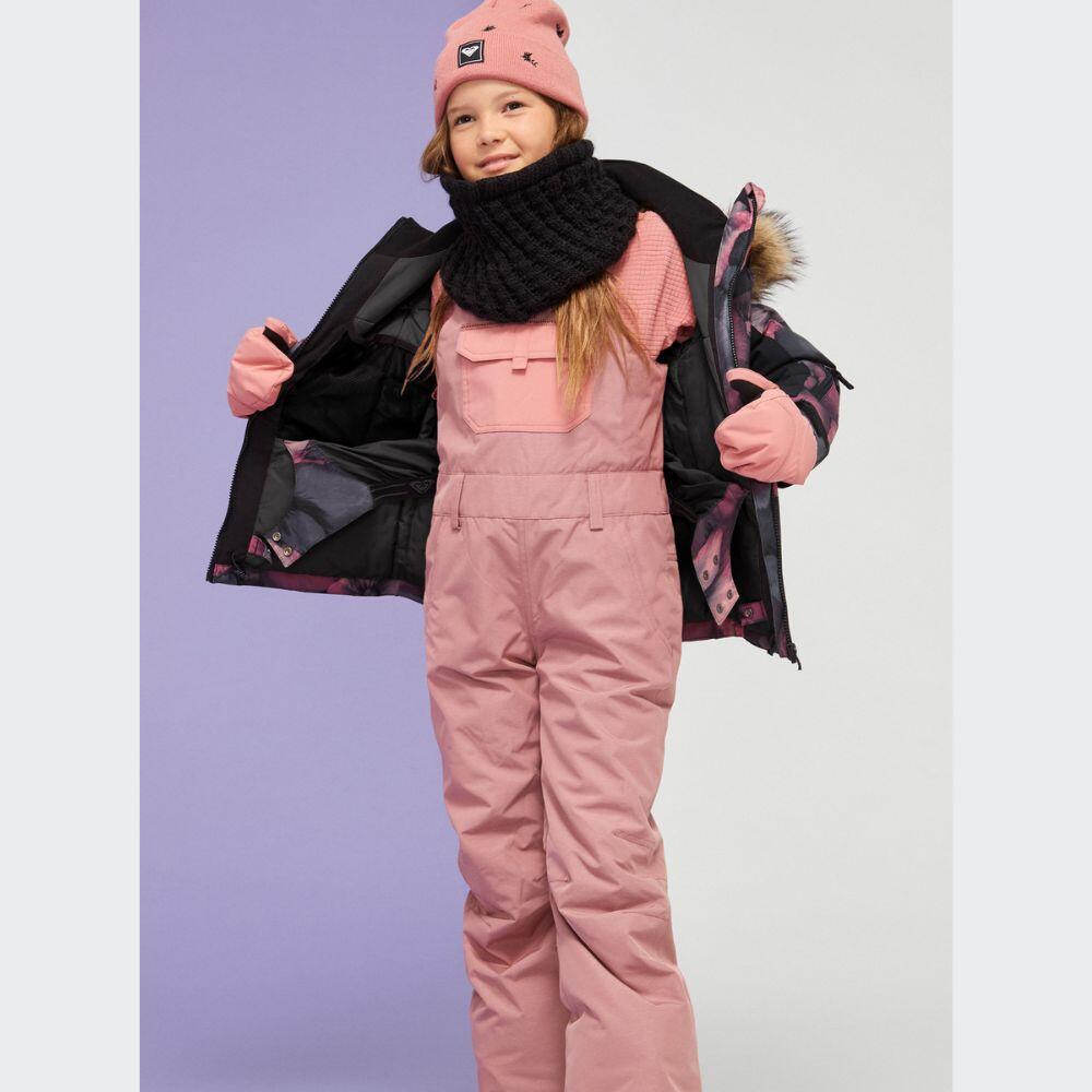Roxy Non Stop Girls Bib Ski Pants - Dusty Rose ROXY | Decathlon