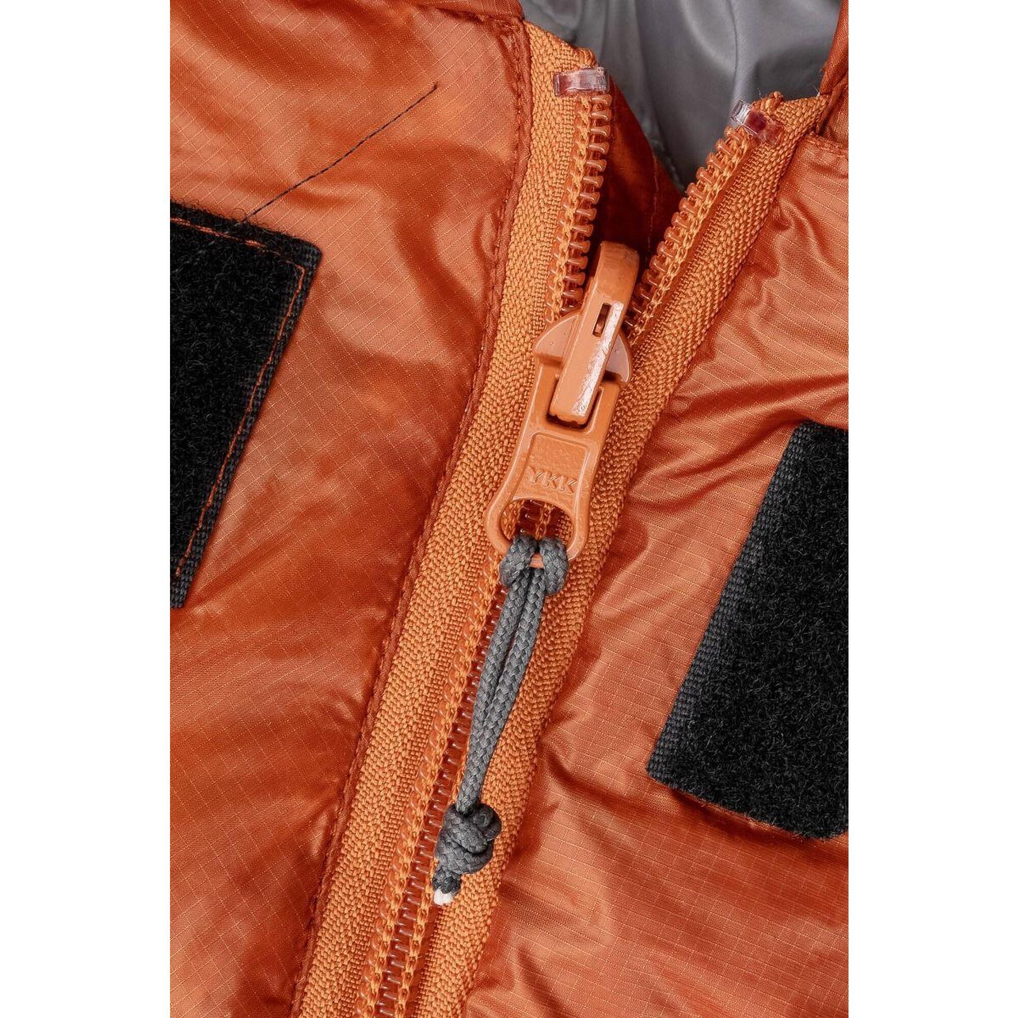 Turistický spací pytel Narvi 400 215x80cm oranžový pravý VOLVEN - Decathlon