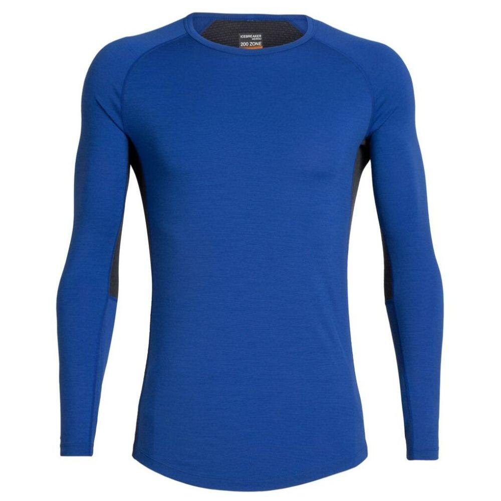 Icebreaker Mens Merino 200 Zone Long Sleeve Crewe Thermal Top