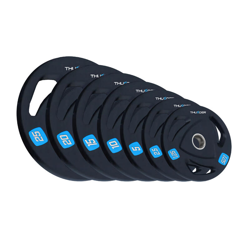 Poids olympique pour l’entra nement de force Thunder OLYMPIC-PLATE-25kg / 51 mm THUNDER | Decathlon