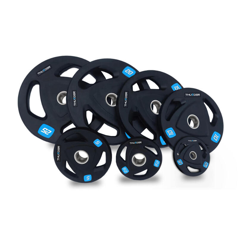 Poids olympique pour l’entra nement de force Thunder OLYMPIC-PLATE-25kg / 51 mm THUNDER | Decathlon