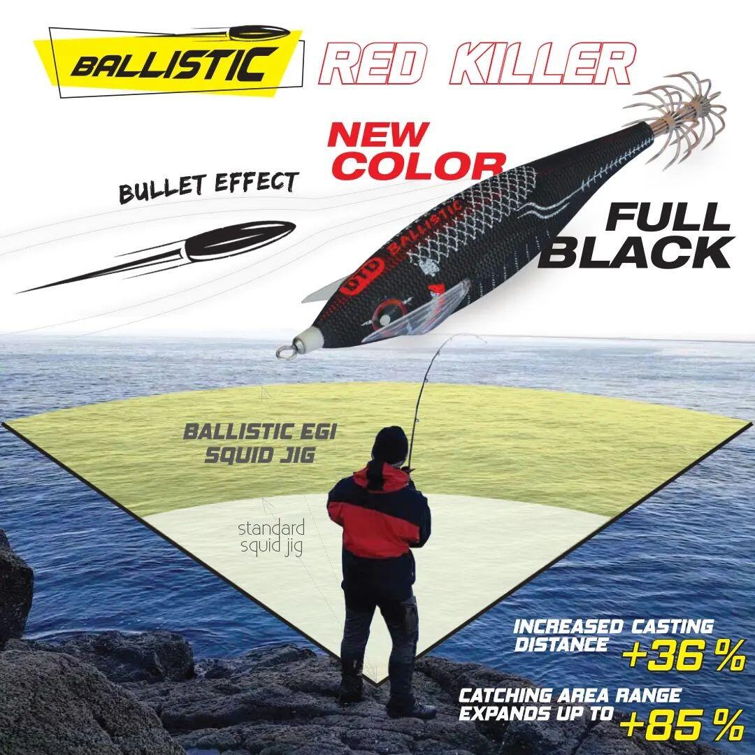 Squid Eging DTD BALLISTIC RED KILLER|COLOR ORANGE|EGI 3.5 DTD | Decathlon