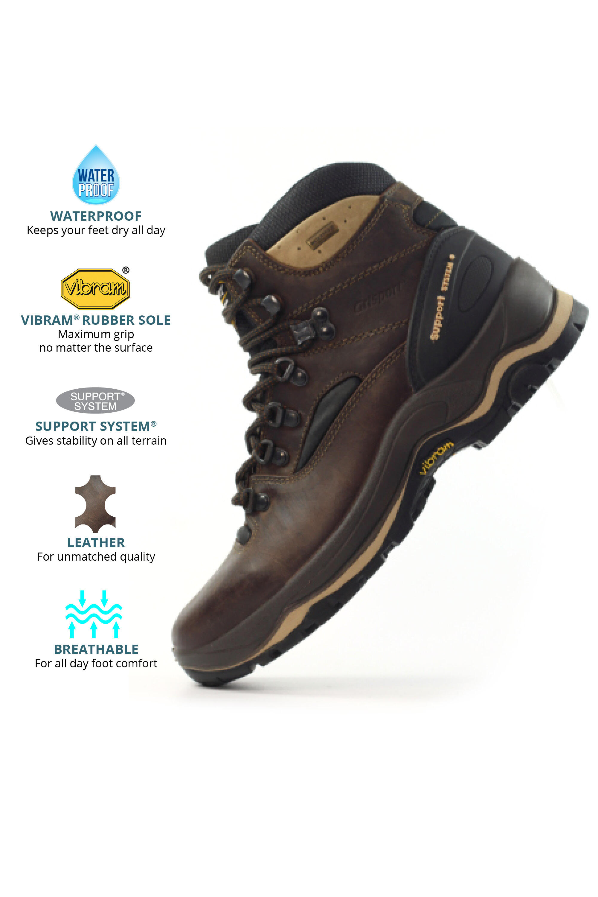 Quatro Mens Waterproof Hiking Boot | Decathlon