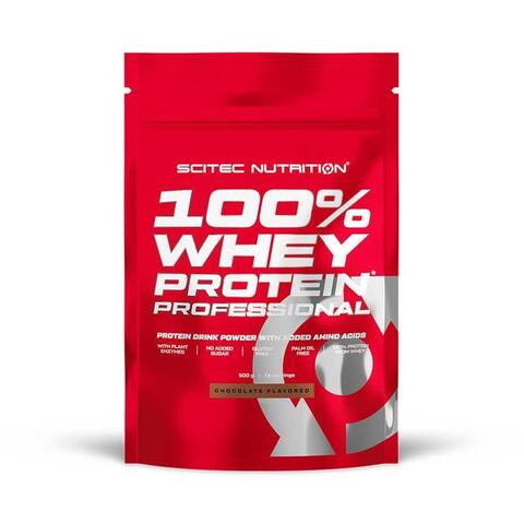 SCITEC NUTRITION Wei-eiwit - 100% Wei Professioneel (500g) - Chocolade ...