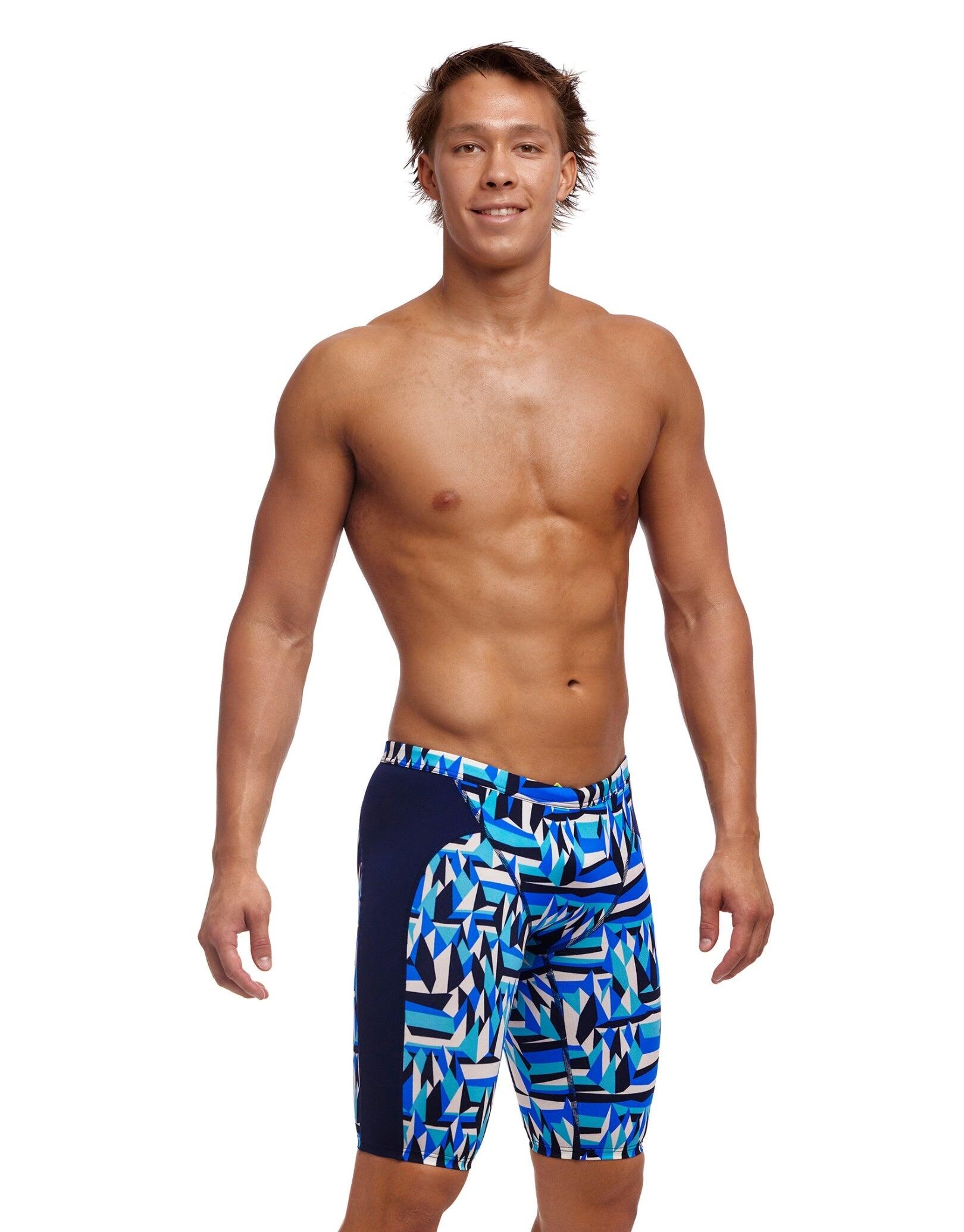 Funky Trunks Polar Caps Swim Training Jammers - Blue FUNKY TRUNKS ...