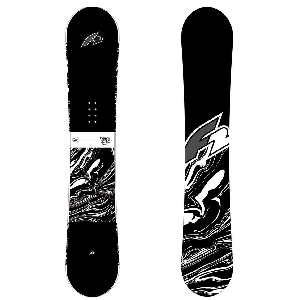 F2 Herren Snowboard Black Deck extra wide Freestyle 155xw cm Schwarz ...