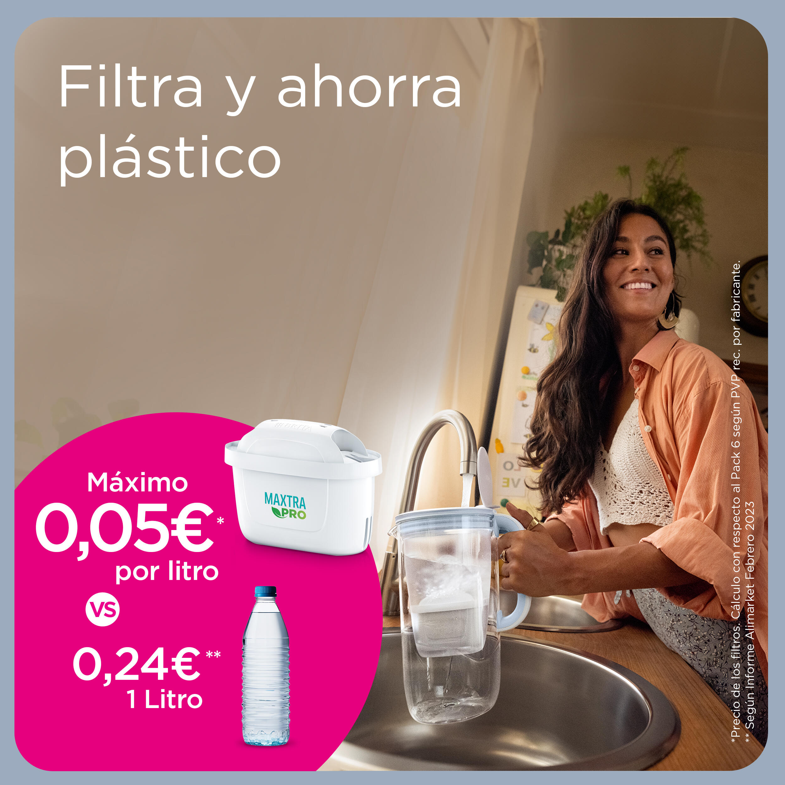 BRITA Jarra Filtradora de Agua Style 2,4 Litros Incluye 1 Filtro MAXTRA ...