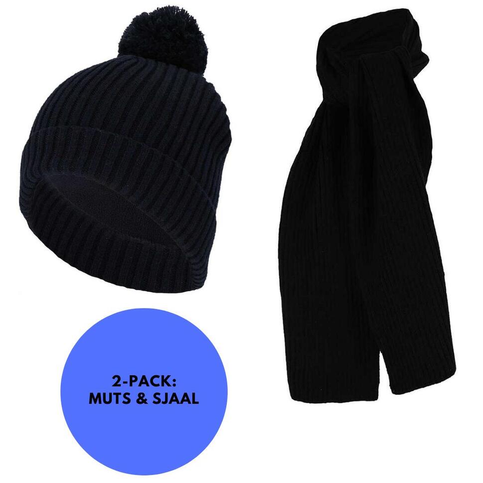 Heatkeeper - Ensemble hiver filles - Côtelé - Marine - Écharpe + Bonnet ...