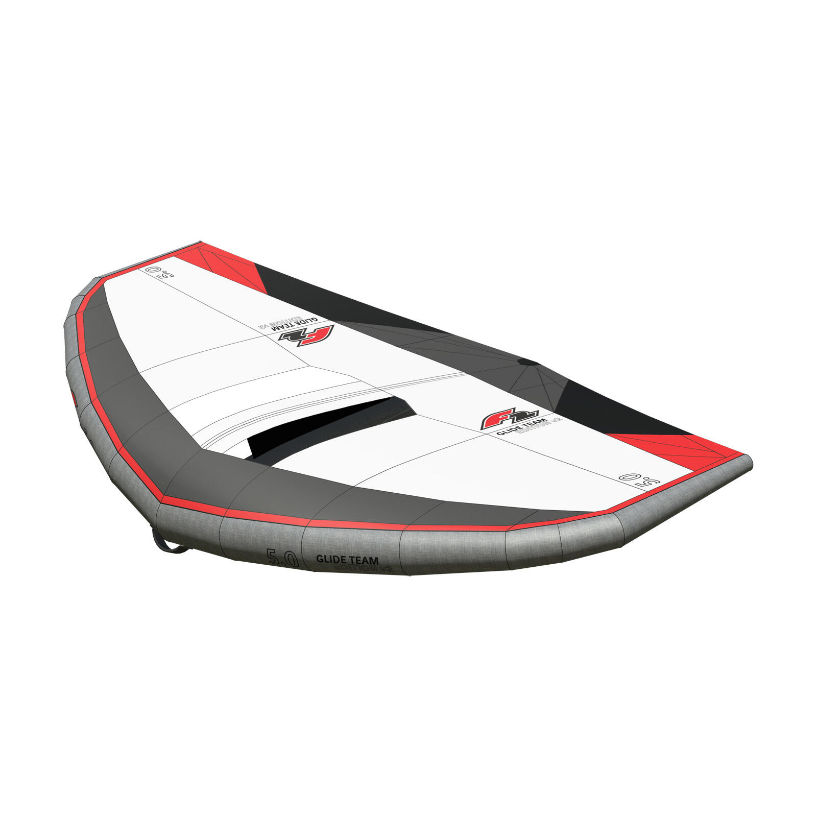 F2 Wing Glide Team Edition v2 Carbon Handle 4,2 qm Weiss/Grau 2024/25 ...