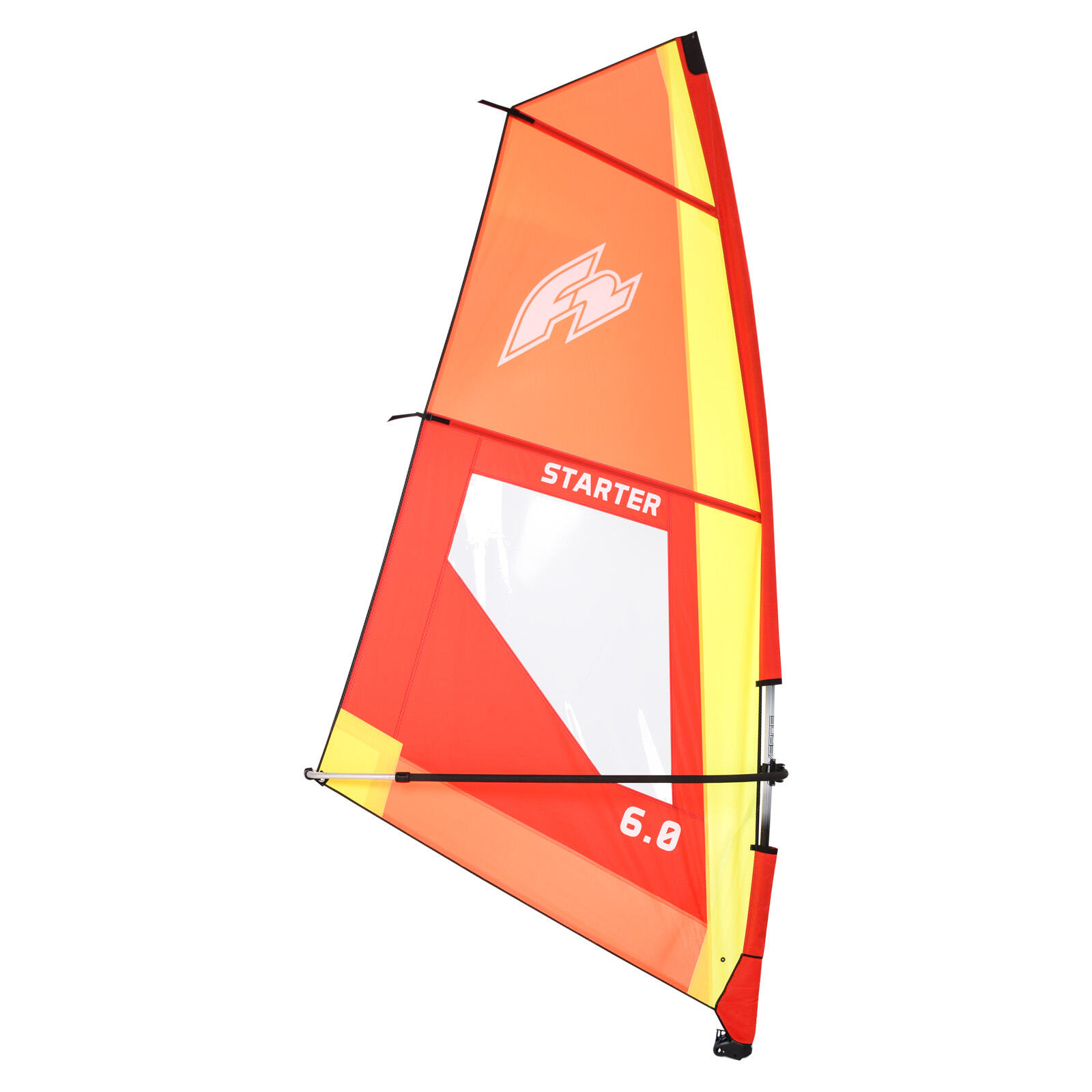 F2 Windsurf Segel Starter 6 qm Rot 2024/25 F2 | Decathlon