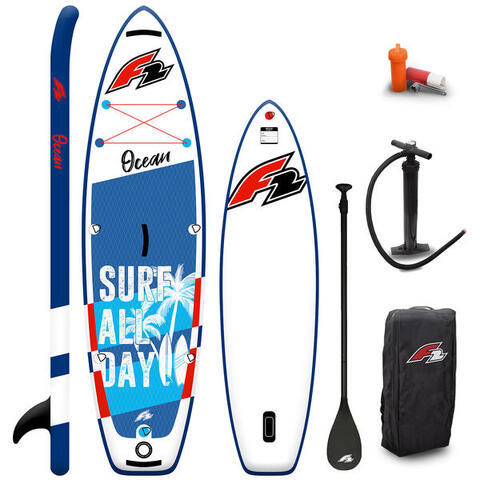 F2 Junior SUP Stand Up Paddle Board Ocean Boy 8'2'' Blau 2024 F2 ...