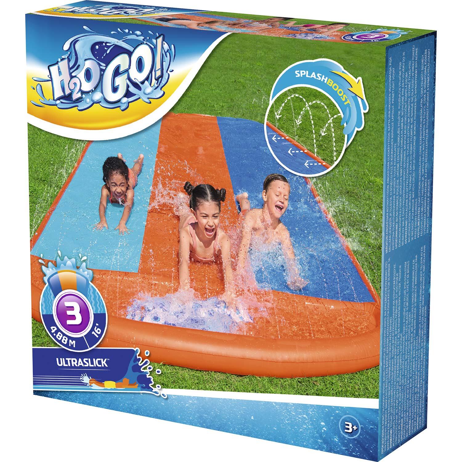Bestway H20GO Triple Lane Slip and Slide, Inflatable Water Slide for ...