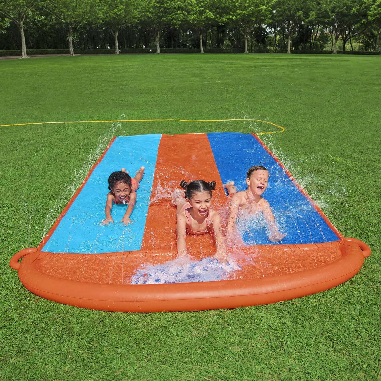 Bestway H20GO Triple Lane Slip and Slide, Inflatable Water Slide for ...
