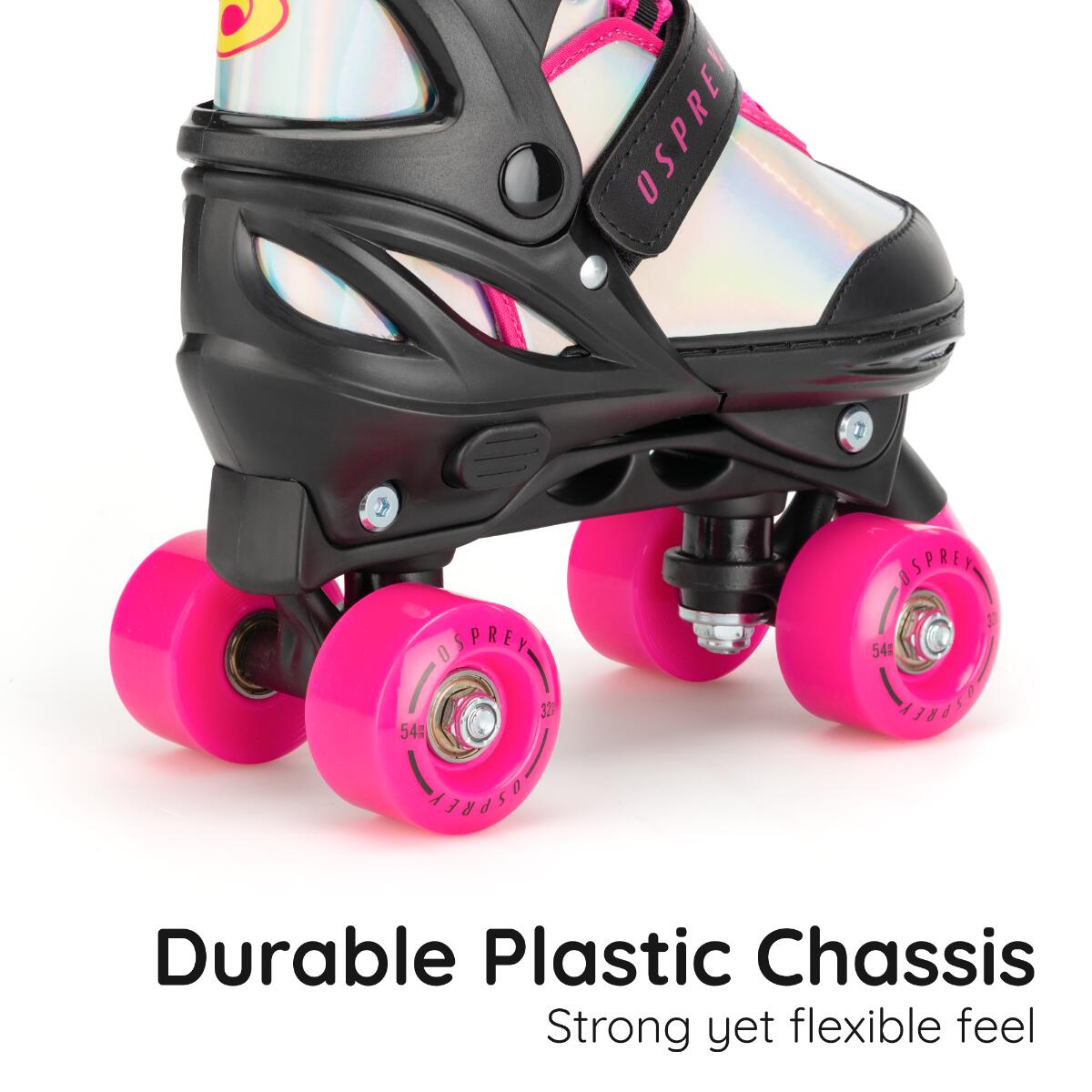 Osprey Surge Kids Semi Soft Quad Roller Skates for Kids | Decathlon