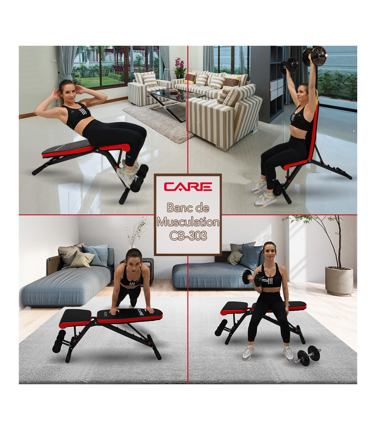 Halterbank - CB-303 CARE FITNESS | Decathlon