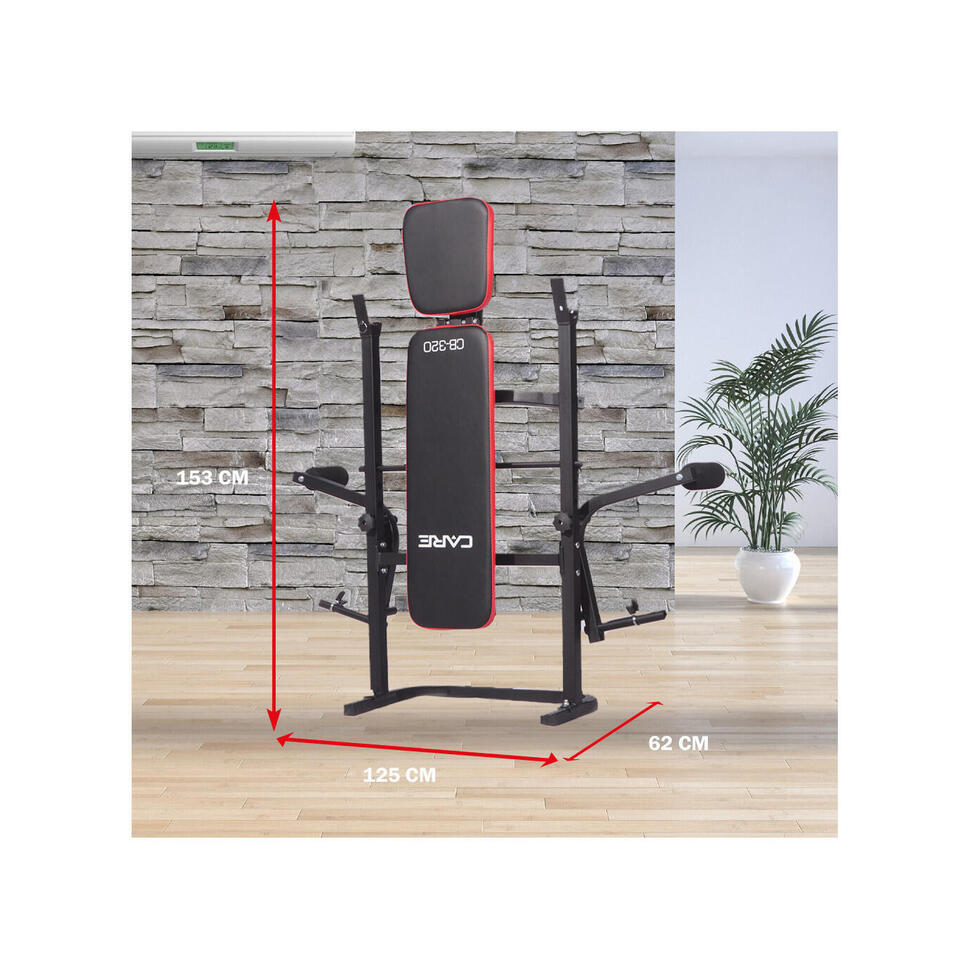 Banc de musculation multi-positions réglable et inclinable - CARE- CB ...