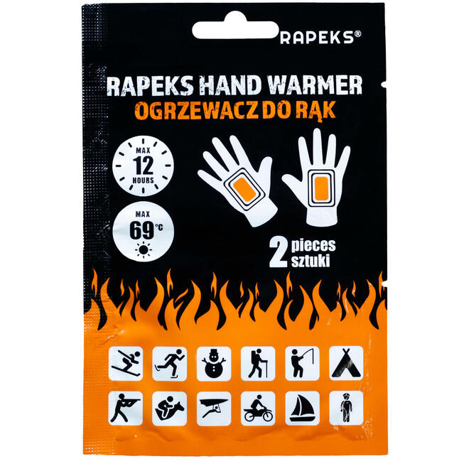 Ogrzewacze do rąk dłoni i ciała Rapeks Hand Warmers 20 sztuk RAPEKS ...