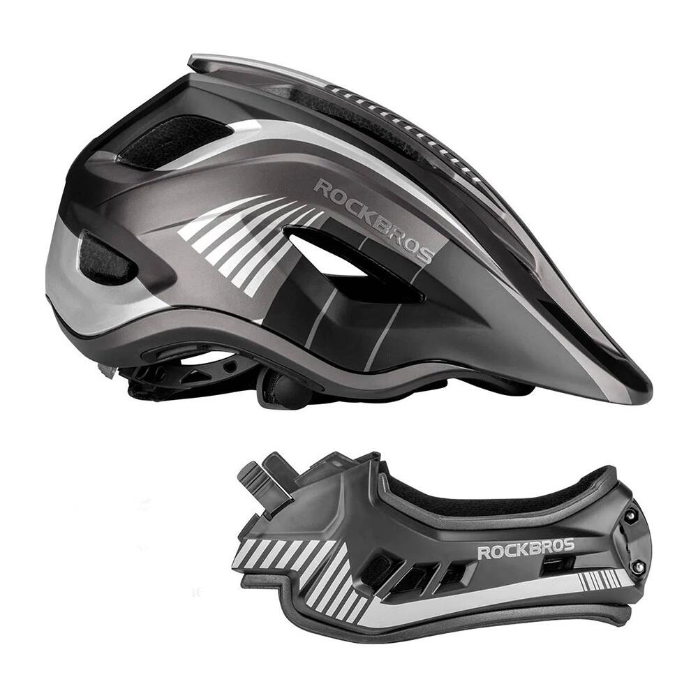 Kids' Bike Helmet with Removable Chin Guard ROCKBROS | Decathlon