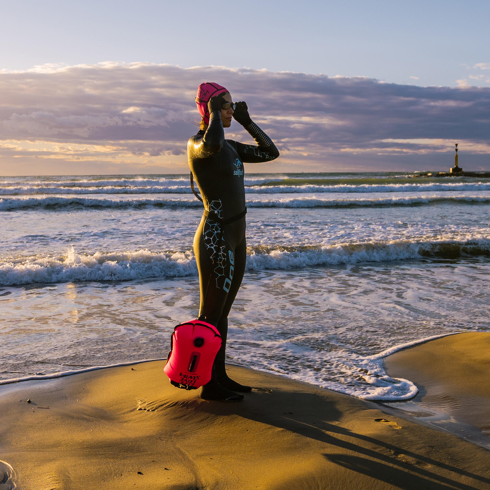 Neoprene Swim cap Trilaminate Warmth 2.5mm Pink | Decathlon