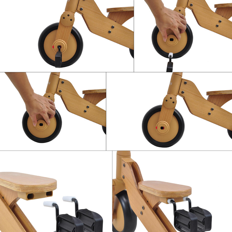 SUNNY Sunny Walker 2-in-1 1000 Loopfiets- Hout, 3 wielen, 2/5 jaar ...