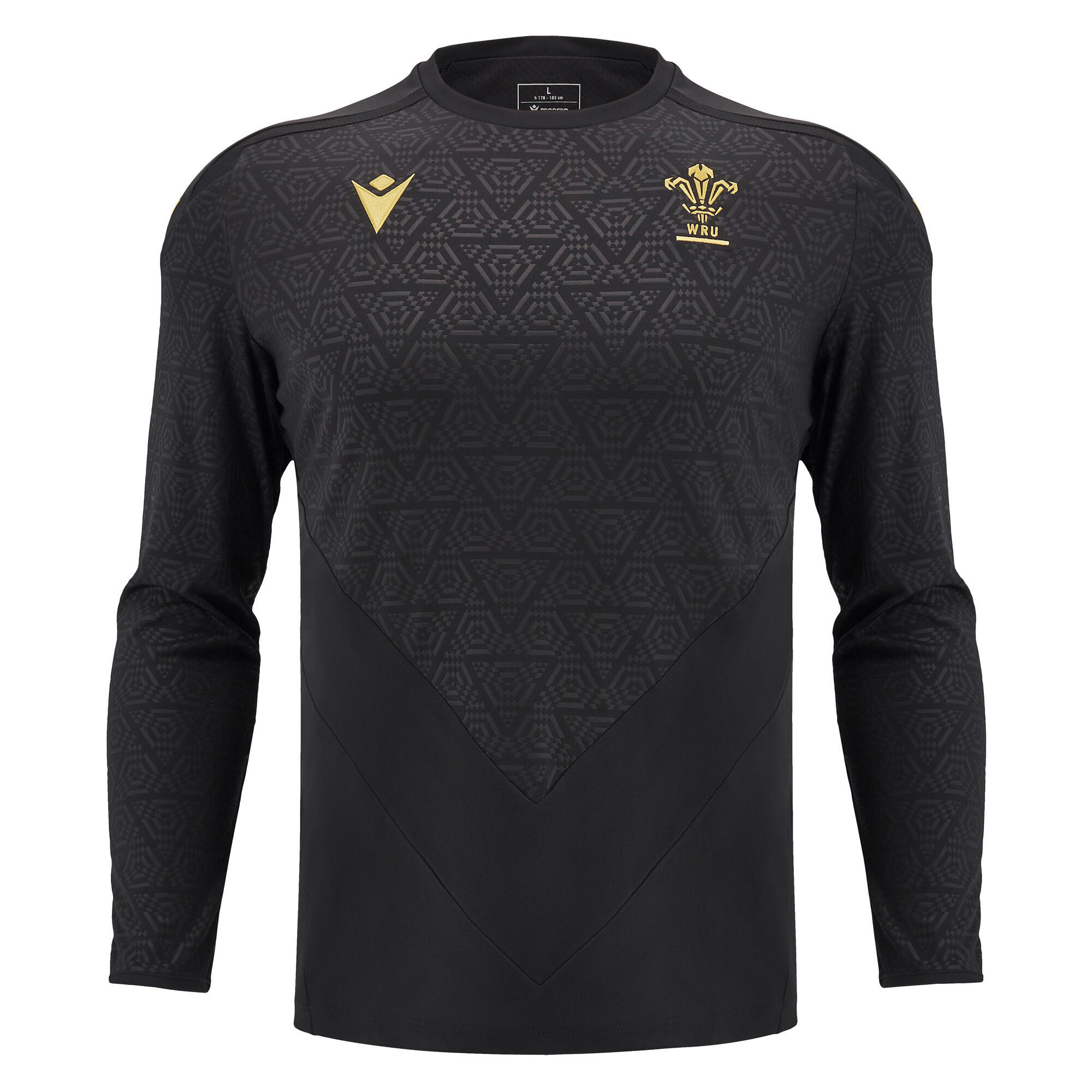 Wales WRU 24/25 6NT Poly Training Long Sleeve Rugby Shirt | Decathlon