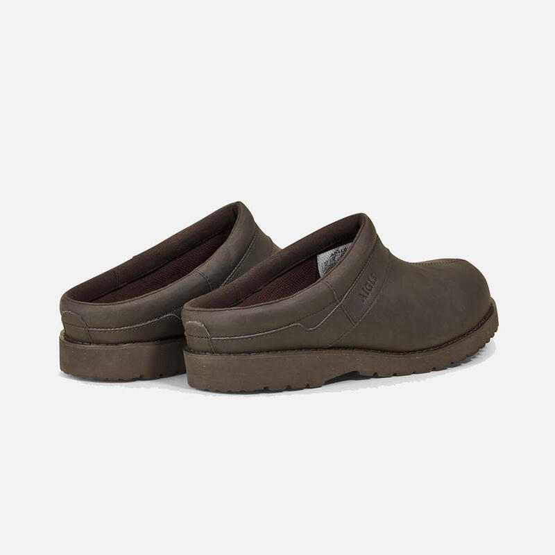 Sabot plat en cuir BASILO HOMME marron AIGLE | Decathlon