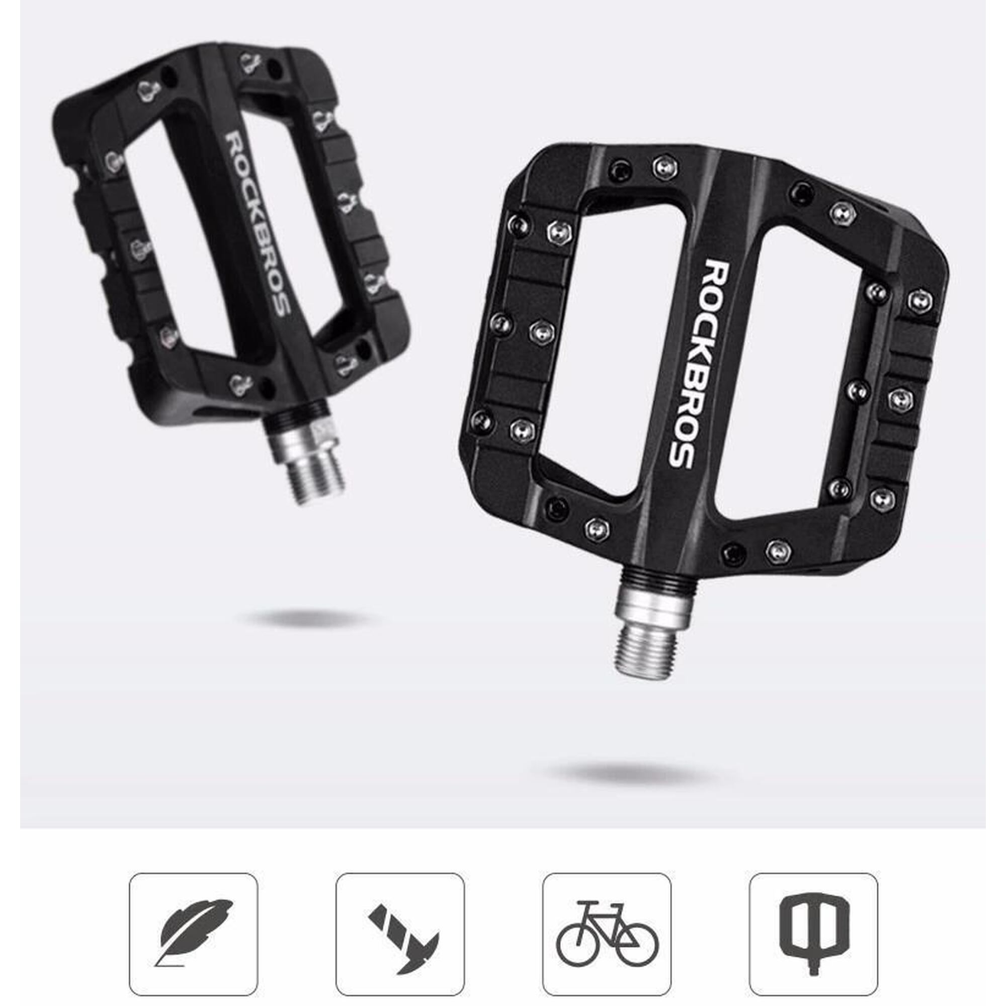 BK Pédales de vélo en fibre de nylon - Noir ROCKBROS | Decathlon