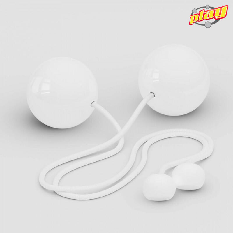 Poi contact standard (bolas) -Play juggling- (la paire complète) blanc ...